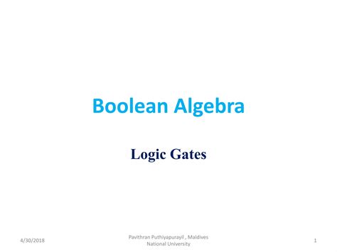 logic gates ppt pptx