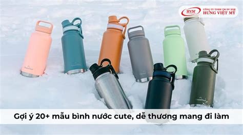 Gợi ý 20 Mẫu Bình Nước Cute Dễ Thương Mang đi Làm