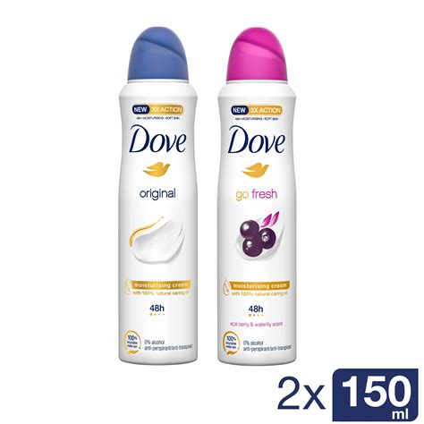 Комплект дезодорант спрей Dove, 150 мл и Дезодорант спрей Dove Acai ...