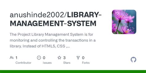 Github Anushinde2002library Management System The Project Library