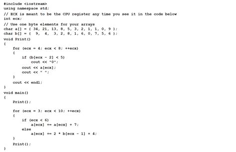 Convert The C Code Into X86 Assembly Language