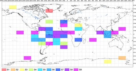 Spatial Regions Of The Potential Precipitation Predictors Of SLP