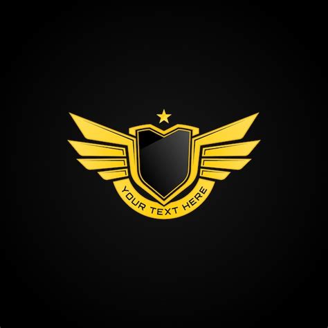 Premium Vector Wings Badge Logo Design