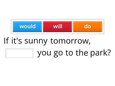 conditionals review 1st 2nd 3rd missing word