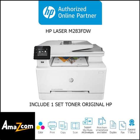 Jual Printer Hp Color Laserjet Pro Mfp M283fdw 7kw75a 283fdw Di Seller Tumenggung Store
