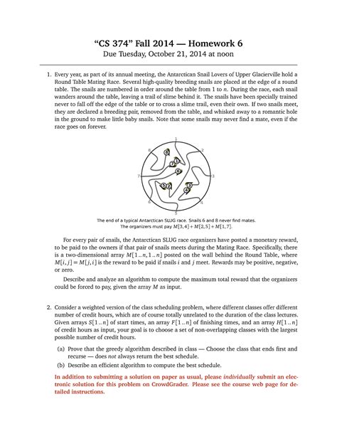 Hw Homework Cs Fall Homework Due Tuesday October