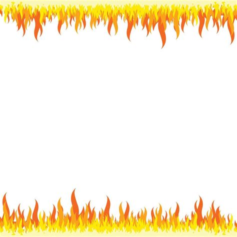 Flames Effect Boder Frame With White Background 18903895 Vector Art At