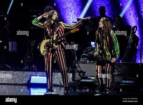 Larkin Poe Members Rebecca Lovel Left And Megan Lovell Perform During