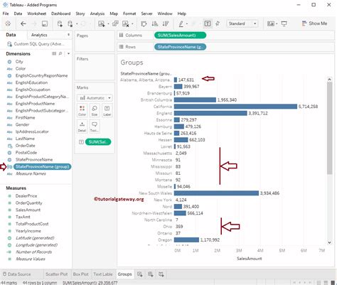 Tableau Grouping Or Group By