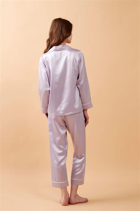 Lilac Silk Pajamas Set Bask™