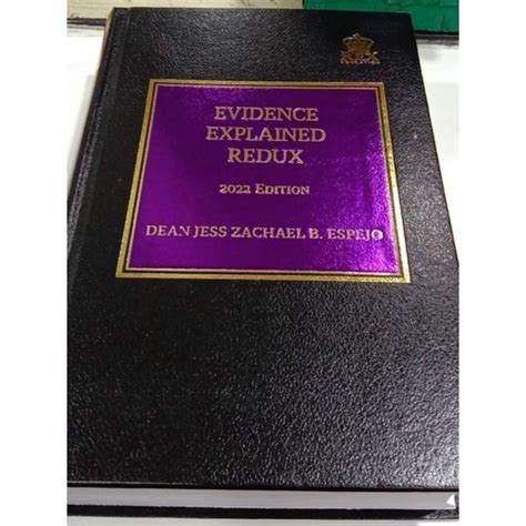 Espejodean Jess Zachael Evidence Explained Redux 2022 Shopee Philippines