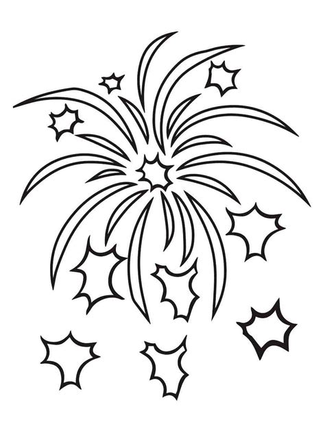 Fireworks Coloring Pages Coloringlib