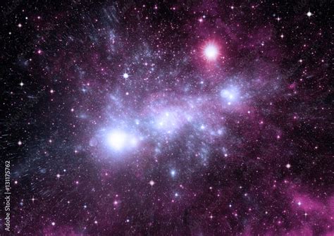 Galaxy In A Free Space Stock Illustration Adobe Stock