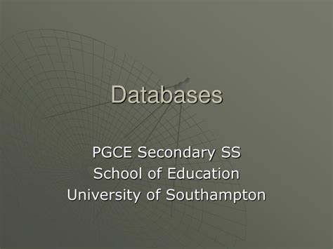 ppt databases powerpoint presentation free download id 1847253
