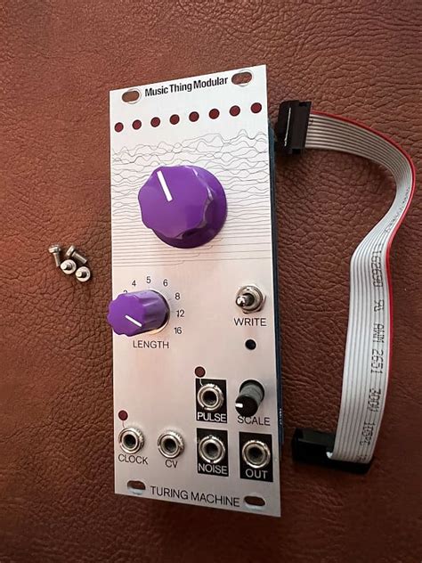Music Thing Modular Turing Machine Mkii Silver With Purple Reverb