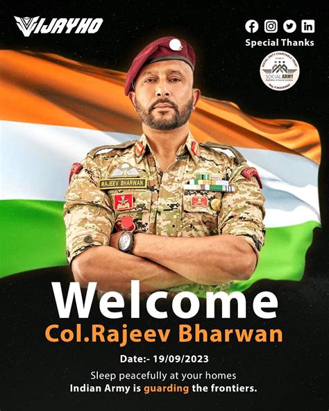 Vijayho Army Soldier India Rajeevbharwan Socialarmy Vijayho®