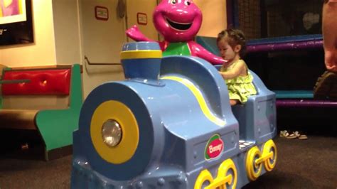Chuck E Cheese Barney Train Ride YouTube