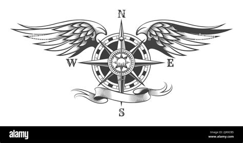 Compass Tattoo Cut Out Stock Images And Pictures Alamy