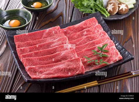 Sliced Chuck Roll Of Beef Stock Photo 51231609 Alamy