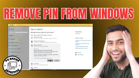 How To Remove Pin From Windows 10 Youtube