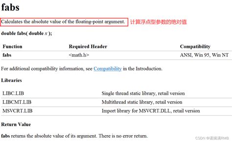 C语言——求绝对值函数c语言绝对值 Csdn博客