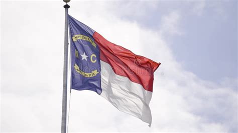 North Carolina State Flag Stock Video Video Of Sunny 317321497