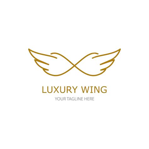 Wing Logo Template Emblem Armor Elegant Vector Emblem Armor Elegant