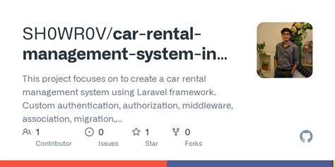 Github Sh0wr0vcar Rental Management System In Laravel This Project