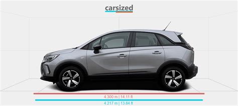 Dimensions Opel Crossland X 2021 Present Vs Peugeot 2008 2019 2022
