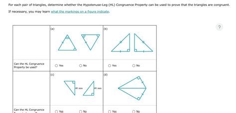 solved for each pair of triangles determine whether the