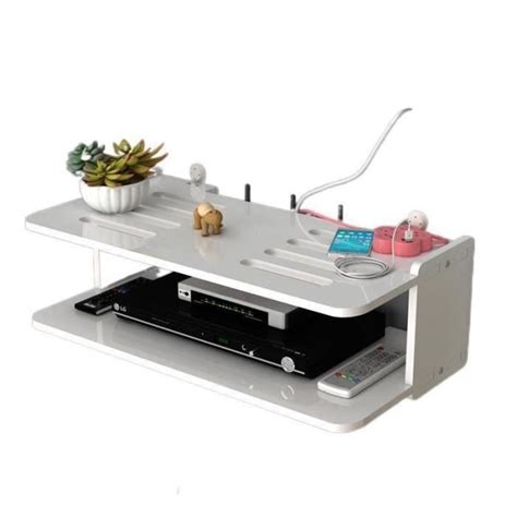 Organisateur de Montage Flottante étagère Mural pour TV Box Décodeur de Routeur WiFi Support
