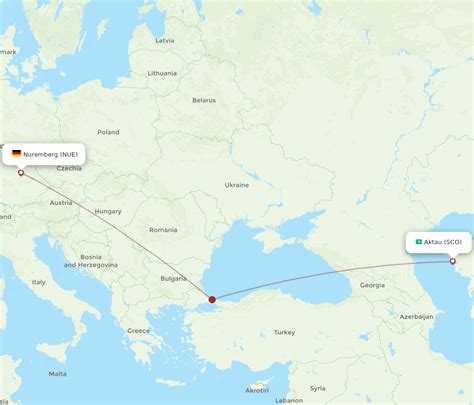 Flights From Nuremberg To Aktau NUE To SCO Airlines Best Routes