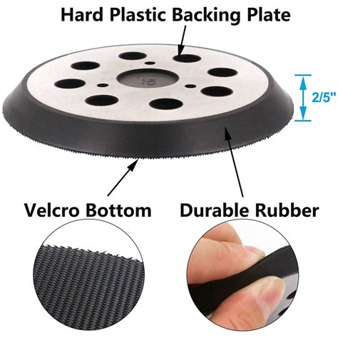 5 Inch 8 Hole Replacement Sander Pads 5 Inch Hook Grandado