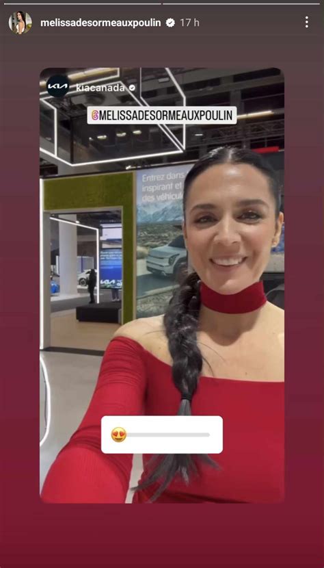 Mélissa Désormeaux Poulin Incendiaire Dans Un Look Total Rouge