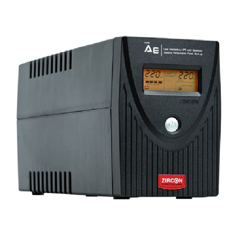 Zircon Ae 1000va 550w Zircon Line Interactive Ups A E 1000va 550w Digital Display Tower Type