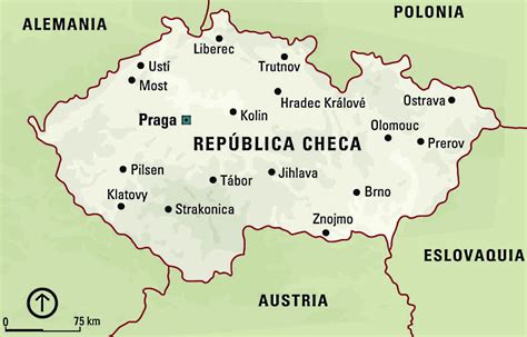Mapa De La República Checa Datos Interesantes E Información Sobre El País
