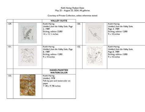 keith haring qr checklist 5 15 24 page 24 long beach museum of art