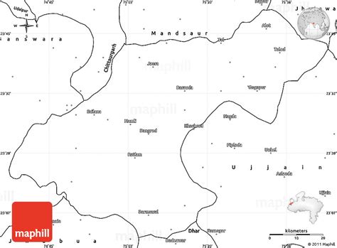 Blank Simple Map Of Ratlam