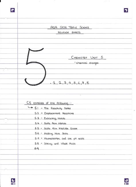 Gcse Biology Aqa Triple Higher Tier Revision Notes Biology Chapter B1 Cell Structure And