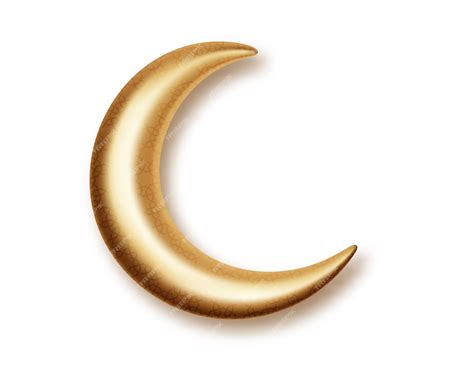 Media Luna Islámica Para Ramadán Kareem Elemento De Diseño Realista