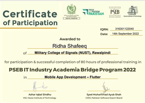 Ridha Shafiq On Linkedin Nust Flutter Softwaredevelopment