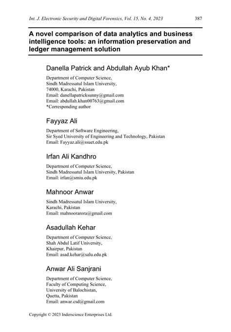 Pdf A Novel Comparison Of Data Analytics And Business Intelligence