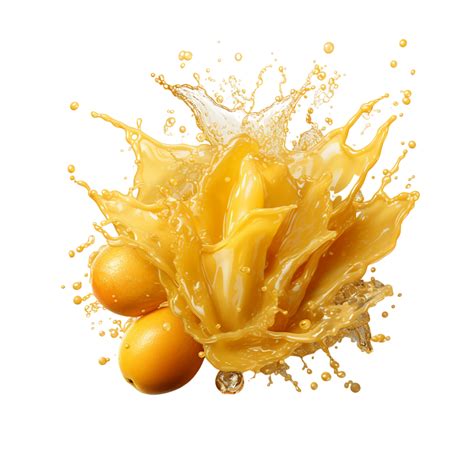 Ai Generated Mango Juice Splash Mango Juice Splash Png Mango Juice