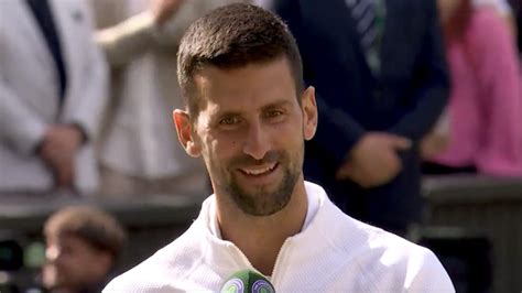 Novak Djokovic Had Funny Moment In Interview After Wimbledon Loss