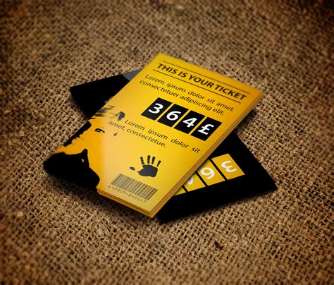 Ticket Designn 2 Images Behance