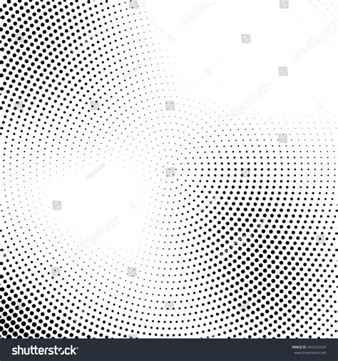 Vector Halftone Abstract Transition Dotted Circular Stock Vector