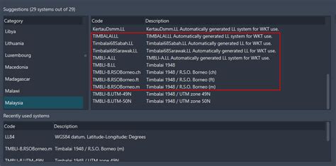 Solved Map Projection System Brso Over Sarawak Malaysia Point Cloud Mismatch Align With