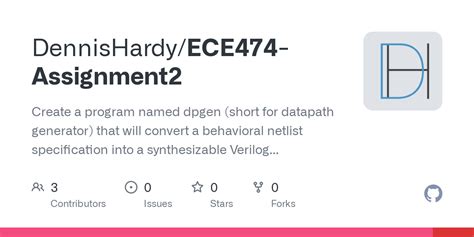 Github Dennishardyece474 Assignment2 Create A Program Named Dpgen