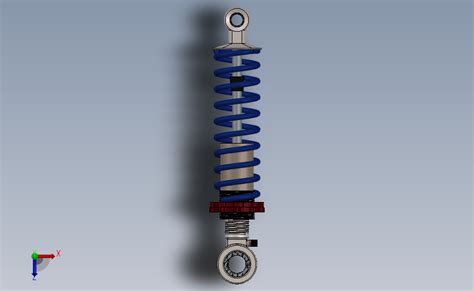 减震弹簧 Solidworks 2012 模型图纸下载 懒石网