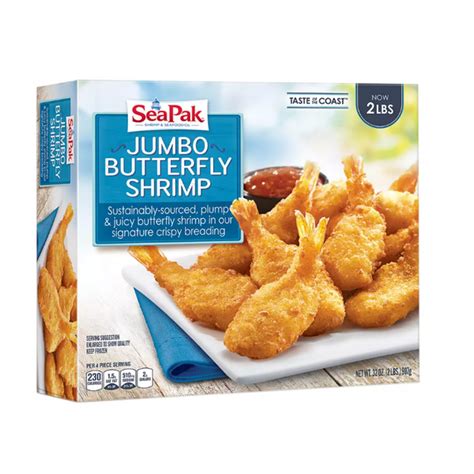 Seapak Jumbo Butterfly Shrimp 2 Lbs Openbax